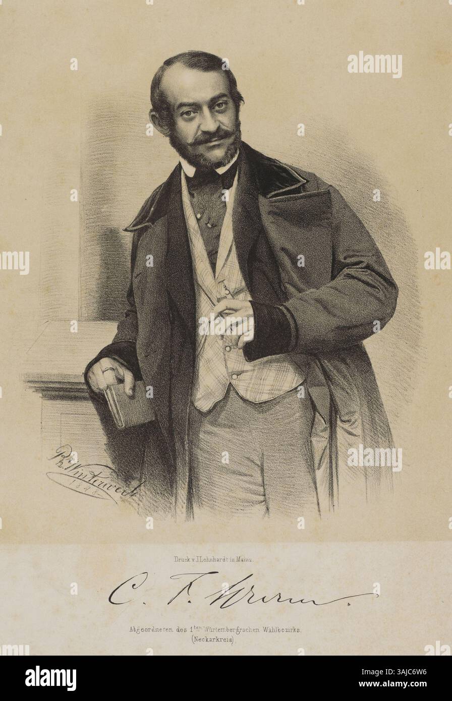 This lithograph of Christian Friedrich Wurm, available at the Hamburg ...