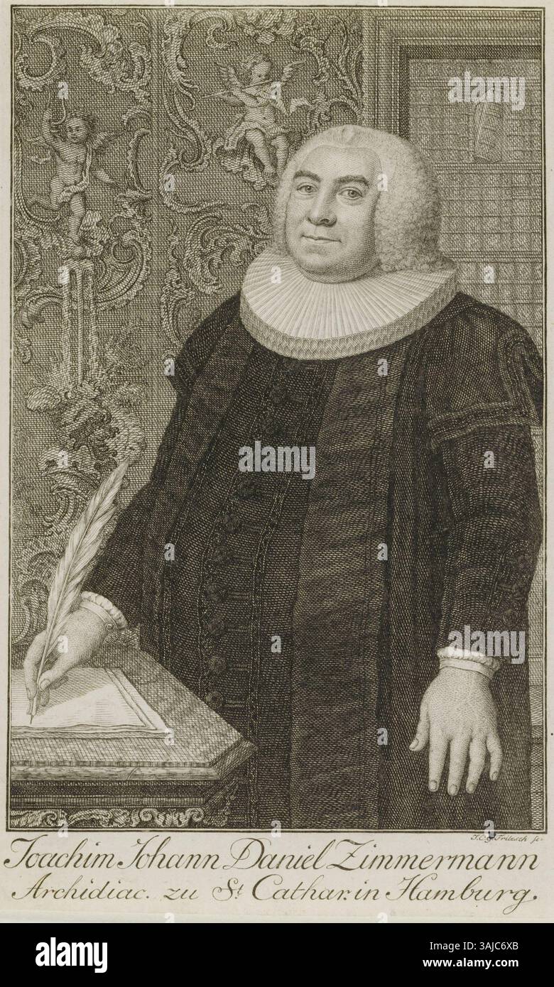 Another portrait of Joachim Johann Daniel Zimmermann by Johann ...
