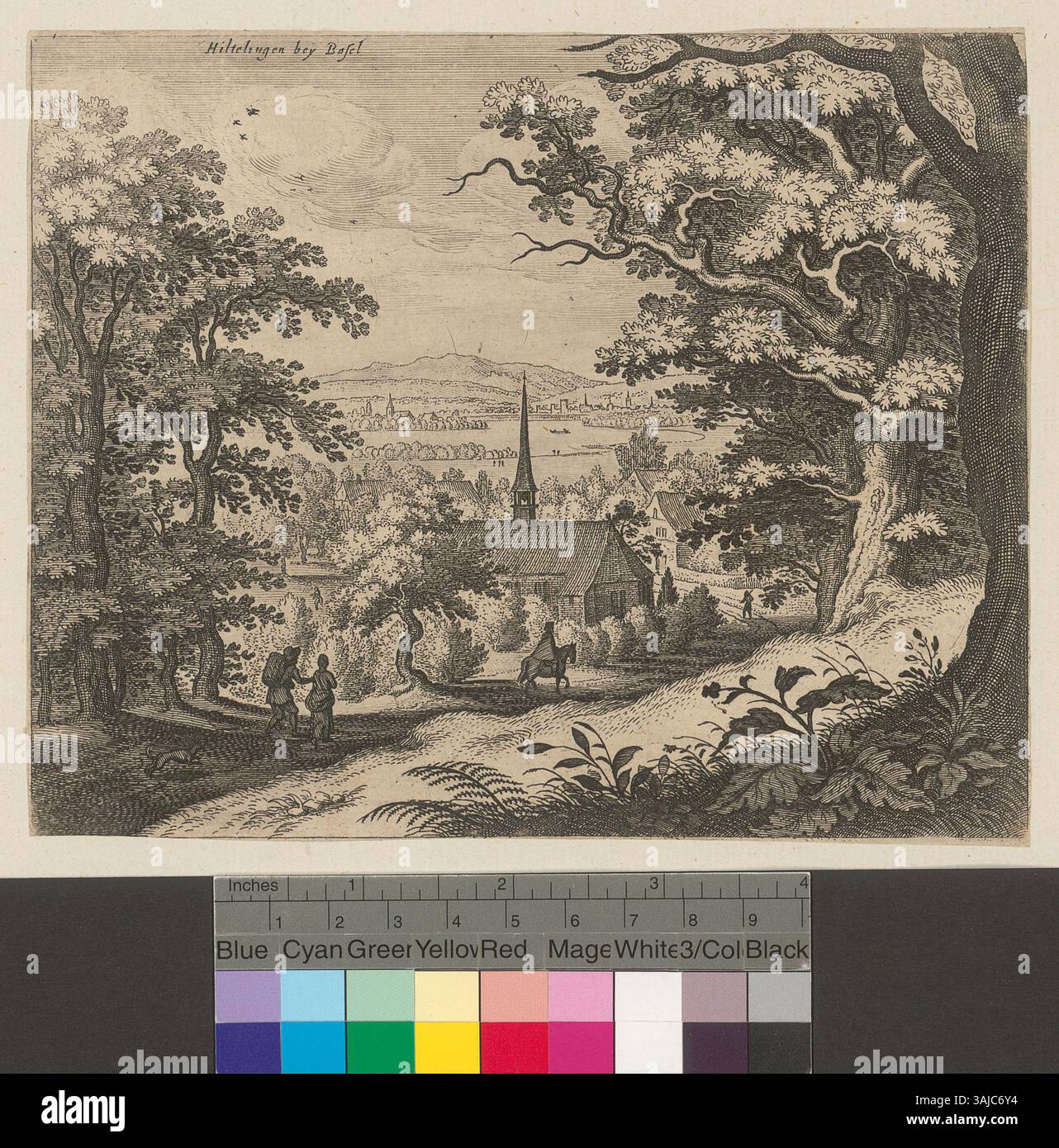 This etching by Matthäus Merian from 1625 depicts the church of the ...