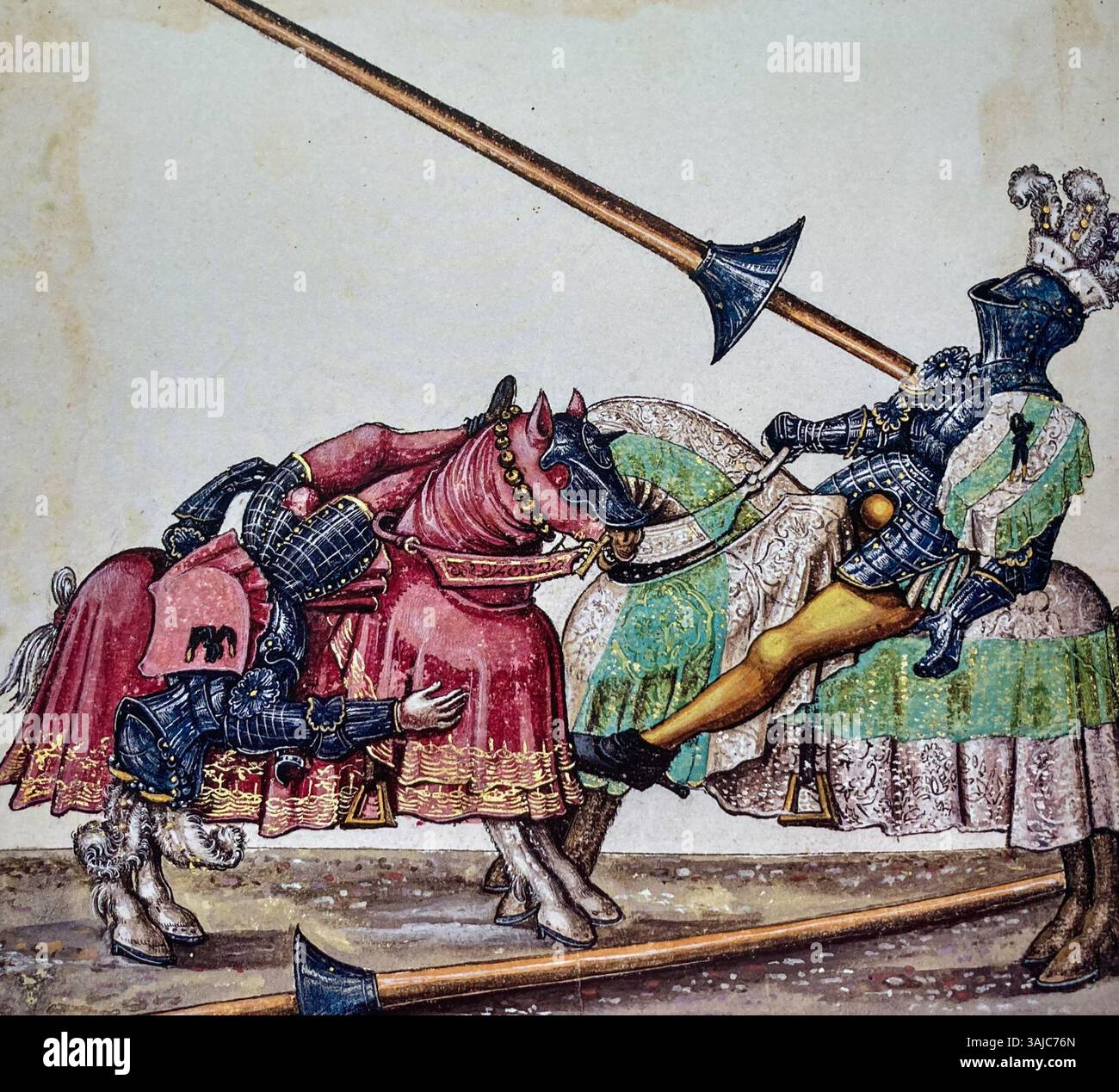 Lively medieval tournament scene hi-res stock photography and images ...
