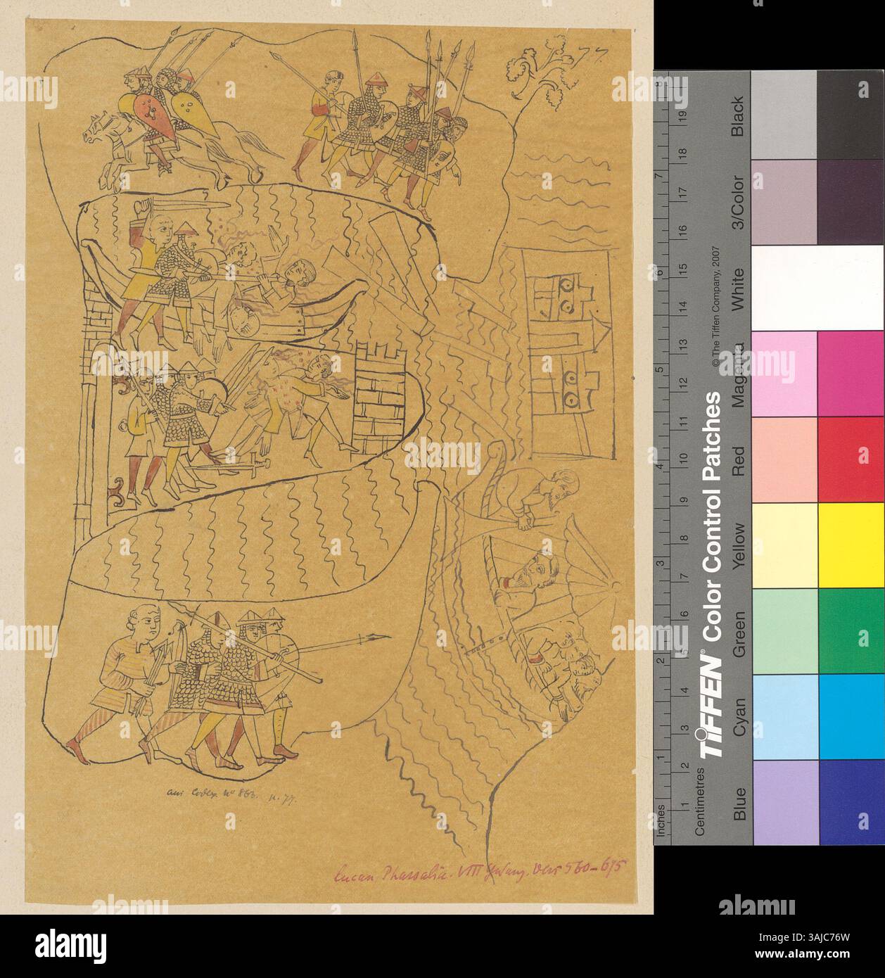 This image shows a fragment of the manuscript 'Pharsalia' by Lucan ...