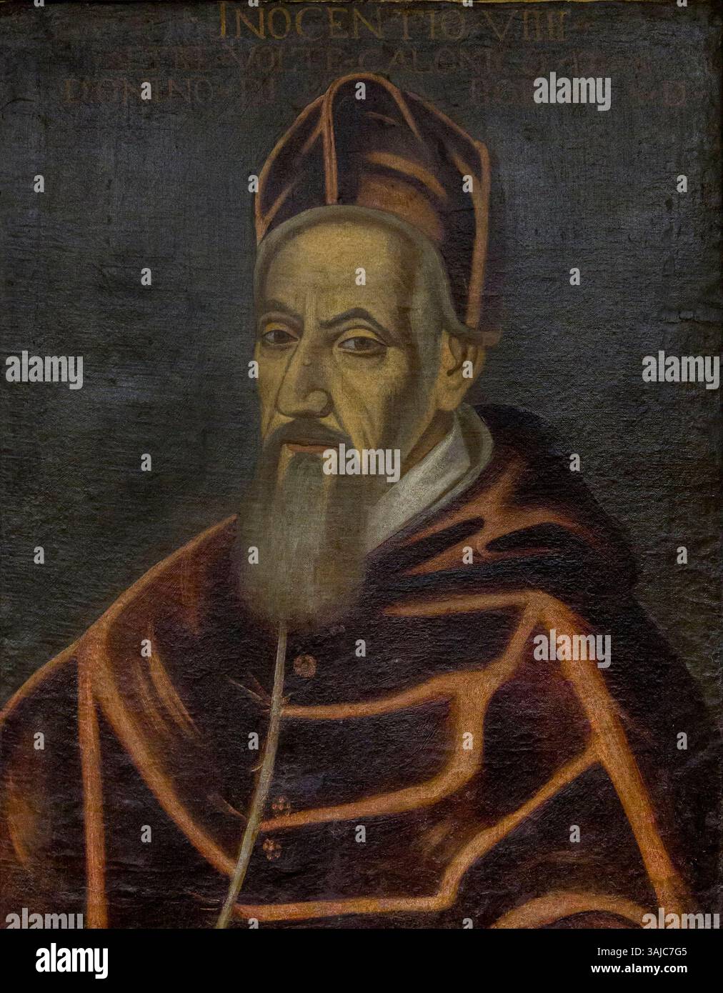 The portrait of Pope Innocent IX, created in the early 17th century, is ...