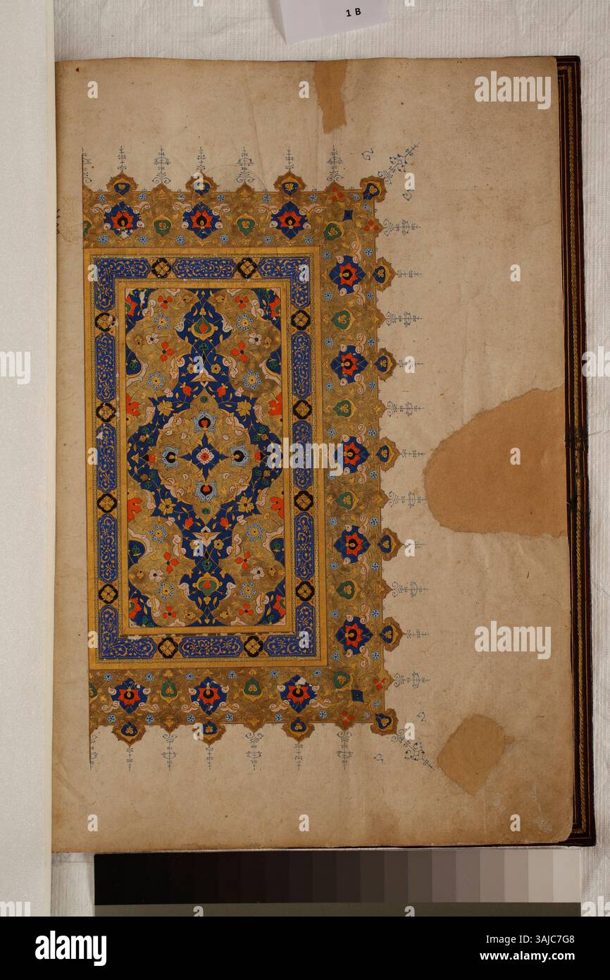 This illuminated manuscript page, created by Sheikh Hamdullah in 1494 ...