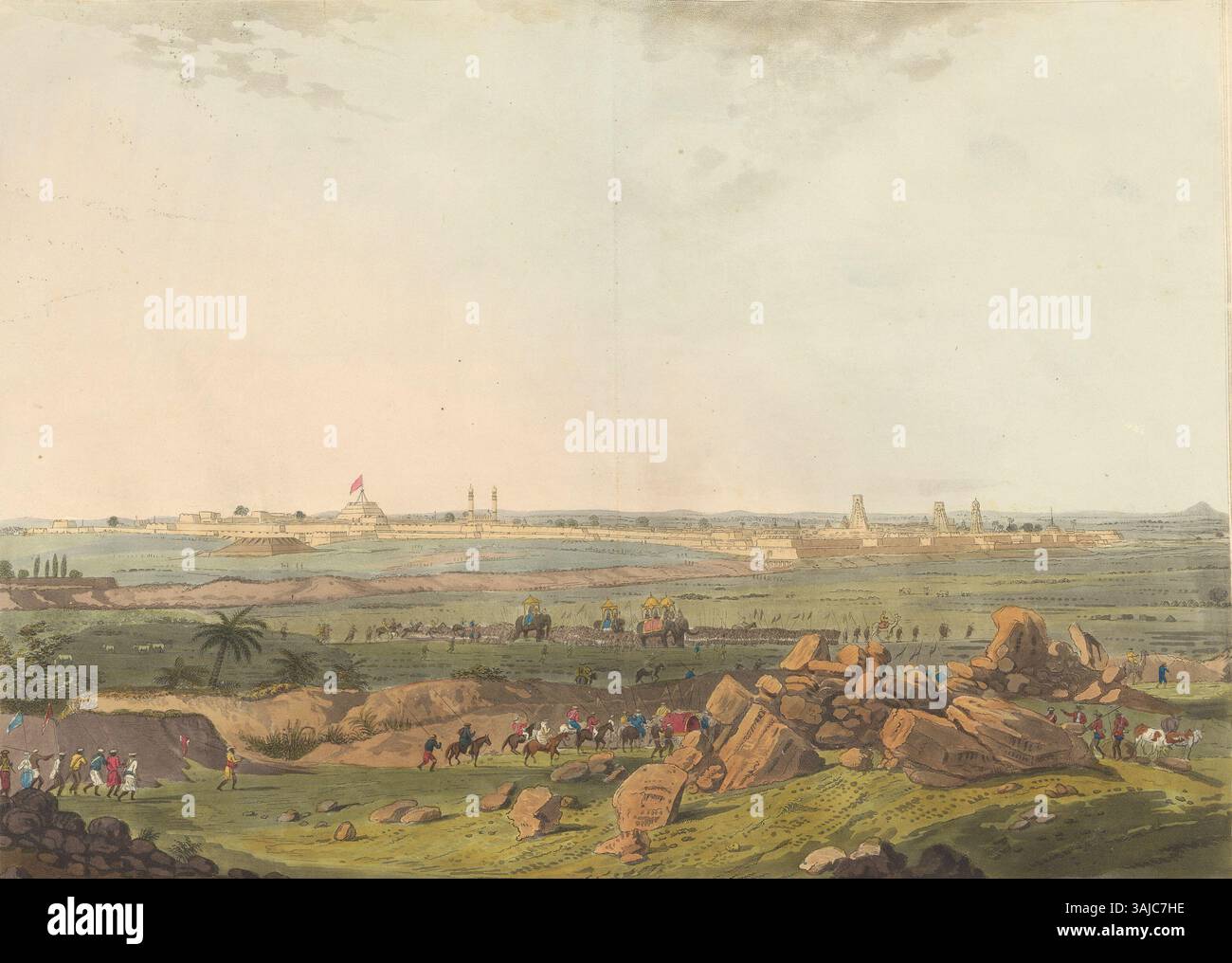 This aquatint print by John William Edy, from Robert Hyde Colebrooke's ...