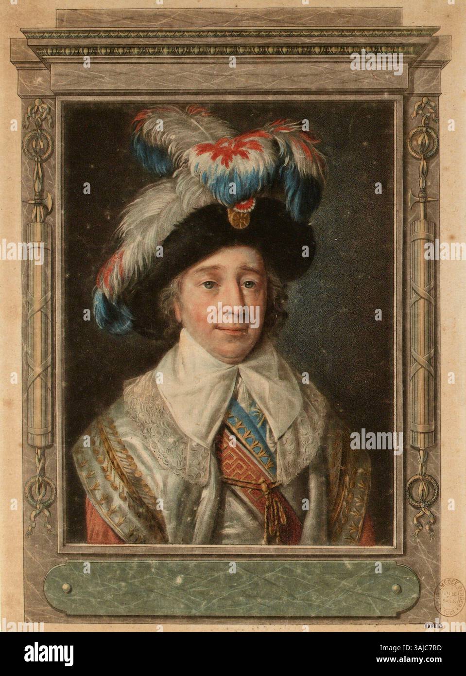 This presumed portrait of Paul Barras, created by Pierre-Michel Alix ...