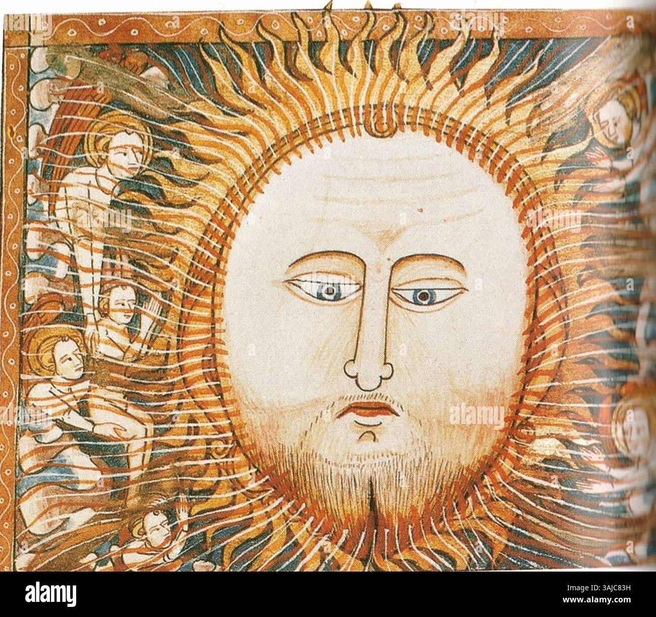 A depiction of Jesus Christ in the manuscript 'Omne Bonum,' dated ...