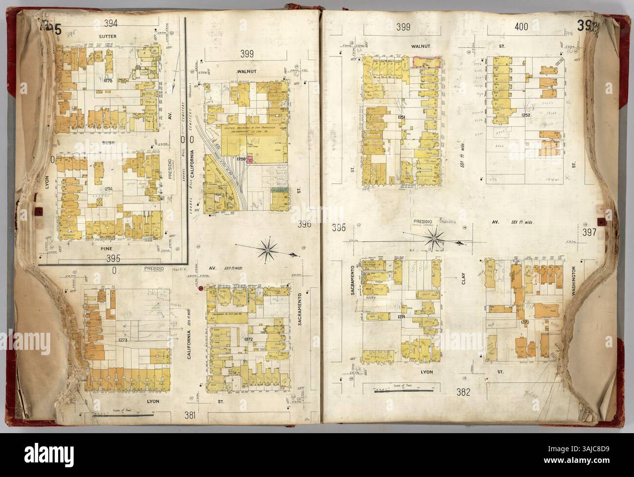 The 1905 Sanborn Insurance Map Atlas for San Francisco includes full ...