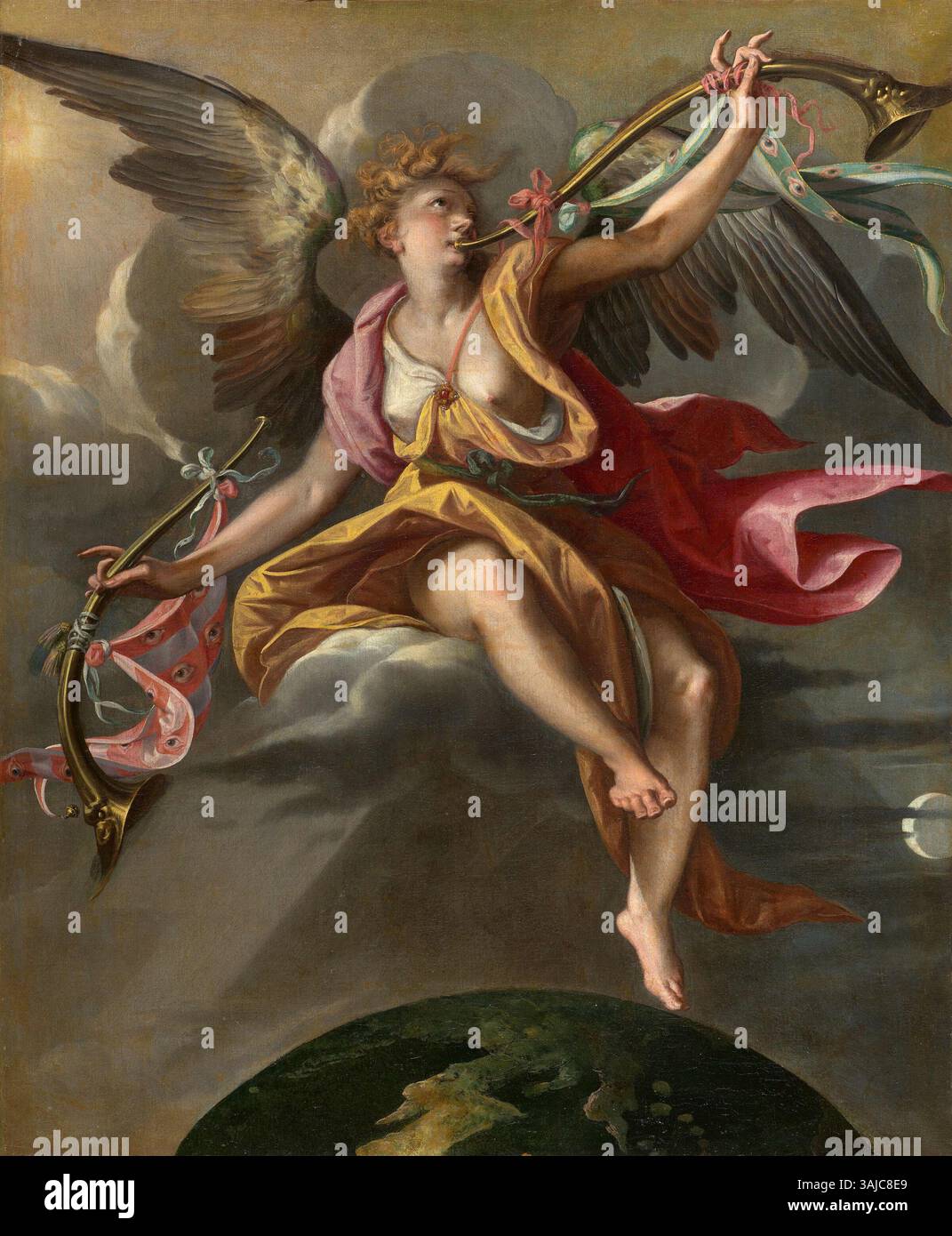 'Allegory of Fame' by Joos van Winghe, painted between 1580 and 1630 ...