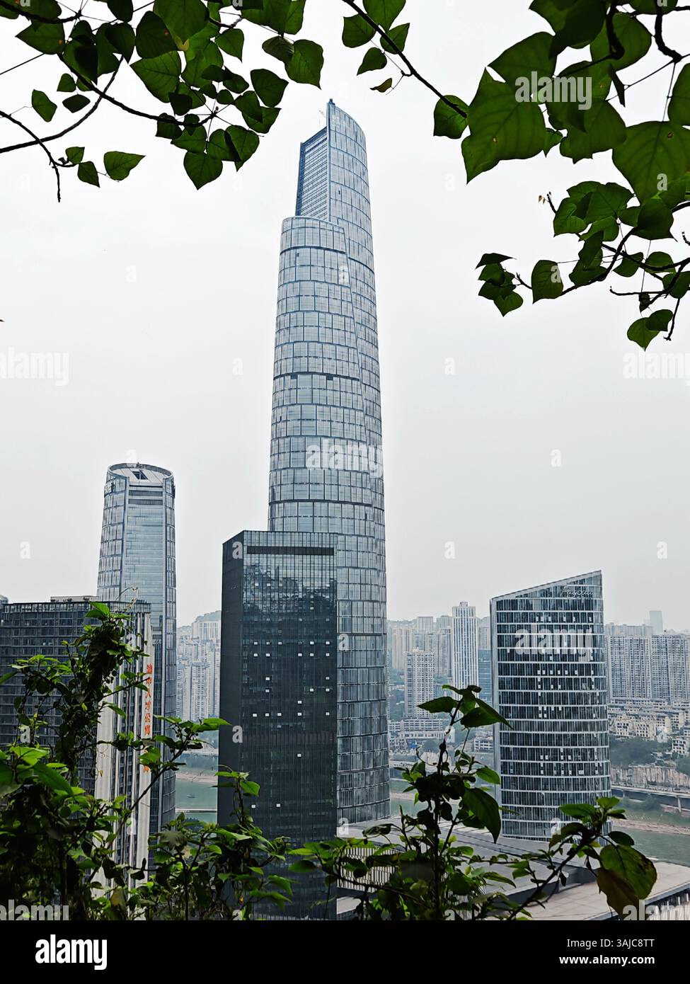 CHONGQING, CHINA - APRIL 4, 2025 - A view of the Land-Sea International ...