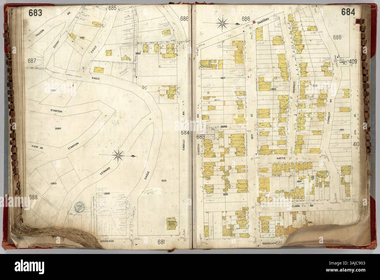 The 1905 San Francisco Sanborn Insurance Map Atlas provides detailed ...