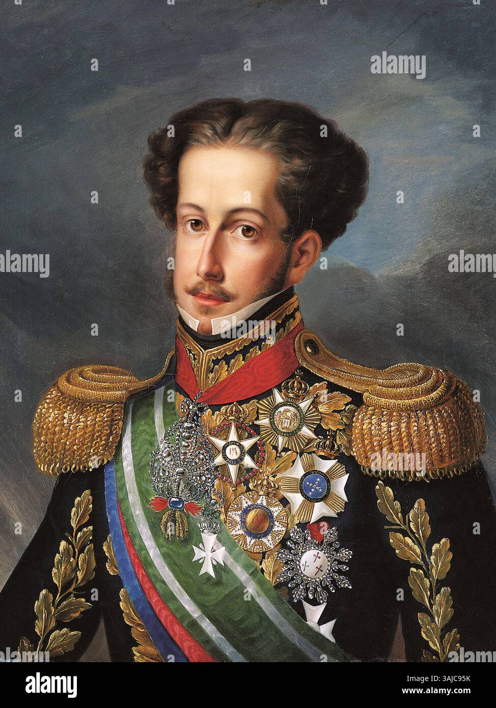 An 1830 portrait of Pedro I of Brazil by Simplício Rodrigues de Sá ...