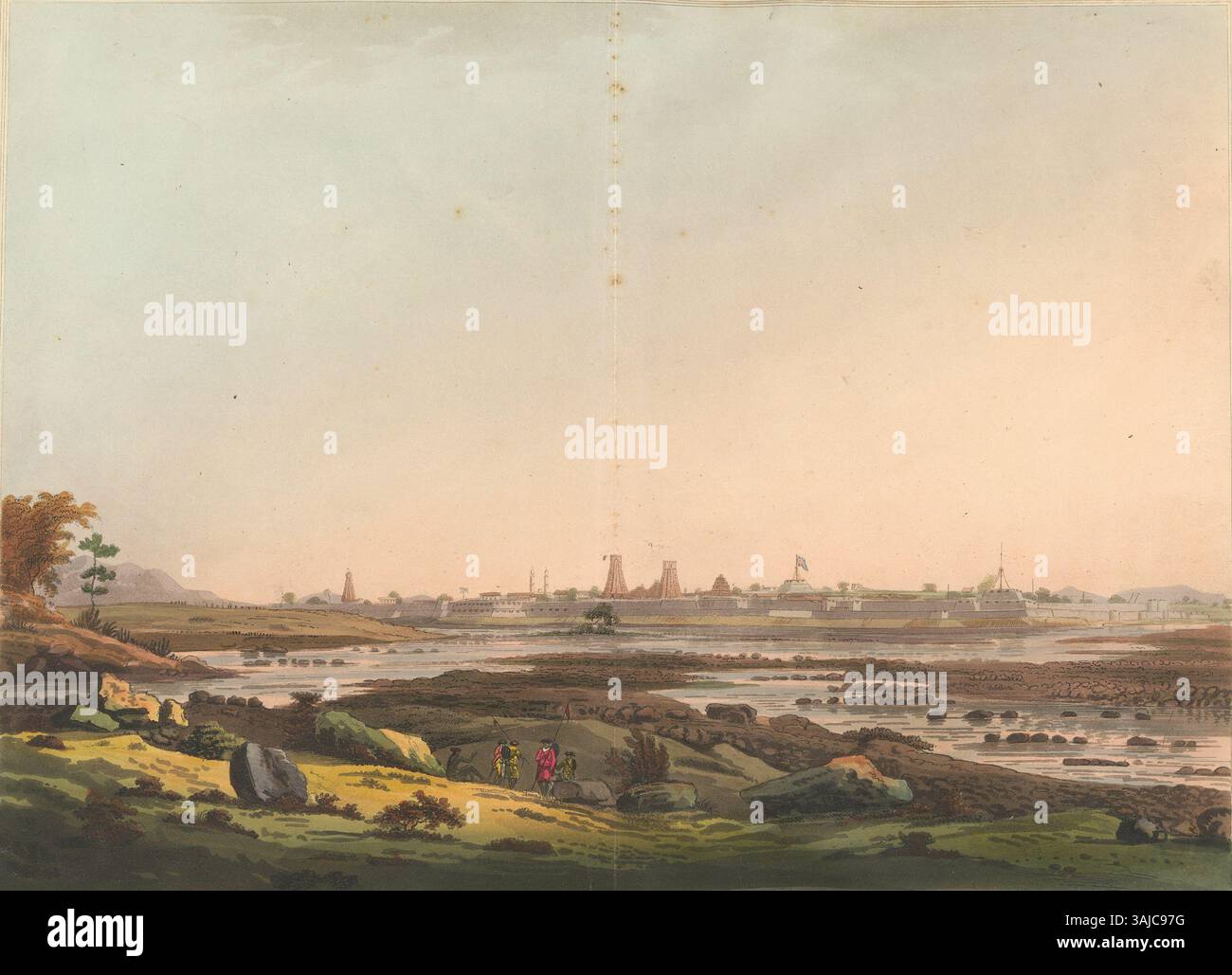 This aquatint by John William Edy, part of the 'Twelve Views of Places ...