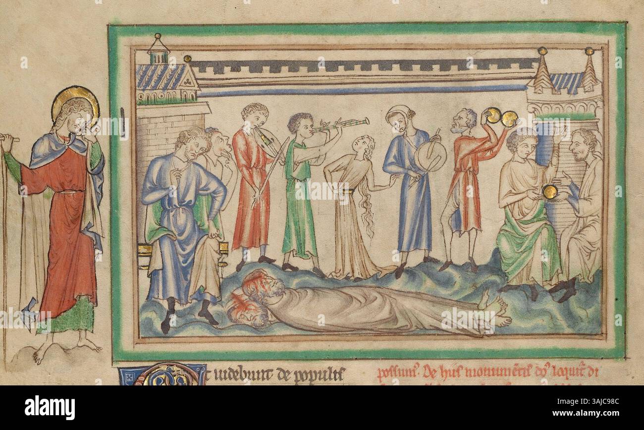 This manuscript illustration, created between 1255 and 1260, depicts ...