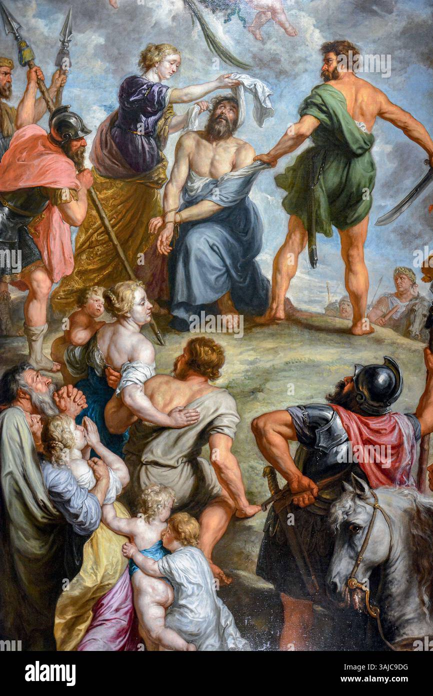 The Martyrdom of Saint Paul by Theodoor Boeyermans depicts the biblical martyrdom of Saint Paul ...