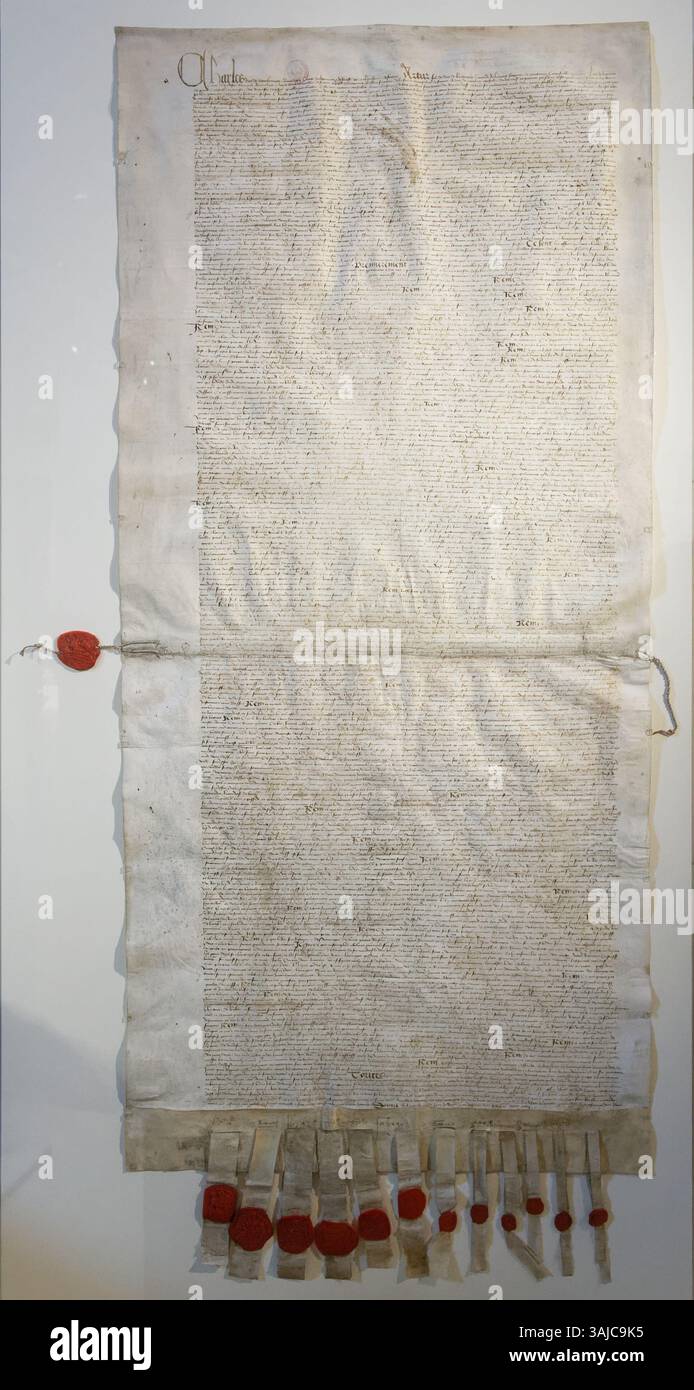 The peace treaty signed between Charles VII of France and Philip III ...