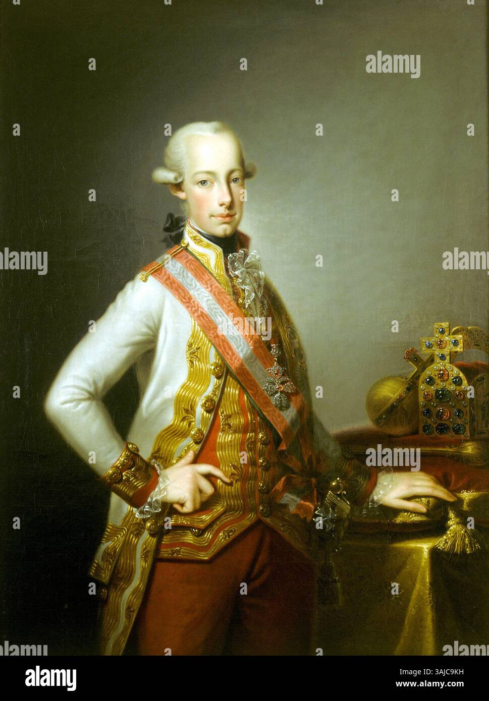 Johann Baptist von Lampi the Elder’s portrait of Francis II, Holy Roman Emperor, was created ...