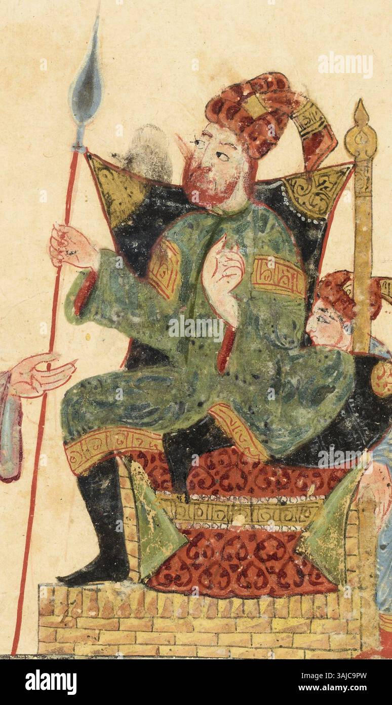 The painting 'Governor of Rahba' from the 'Maqamat of al-Hariri ...