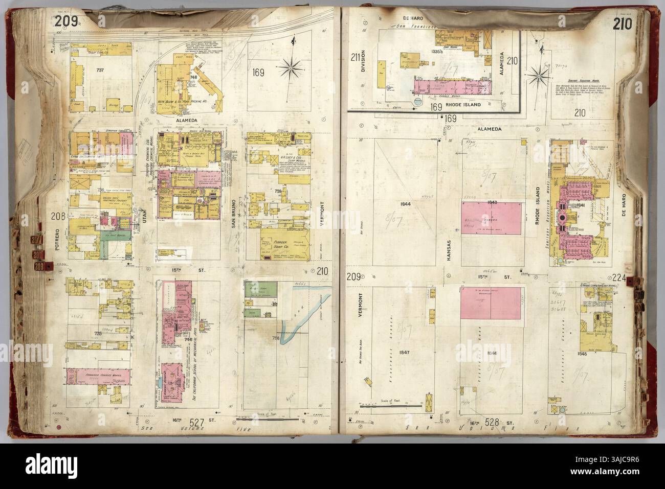 San Francisco Sanborn Insurance Map Atlas (1905) by Sanborn-Perris Map ...