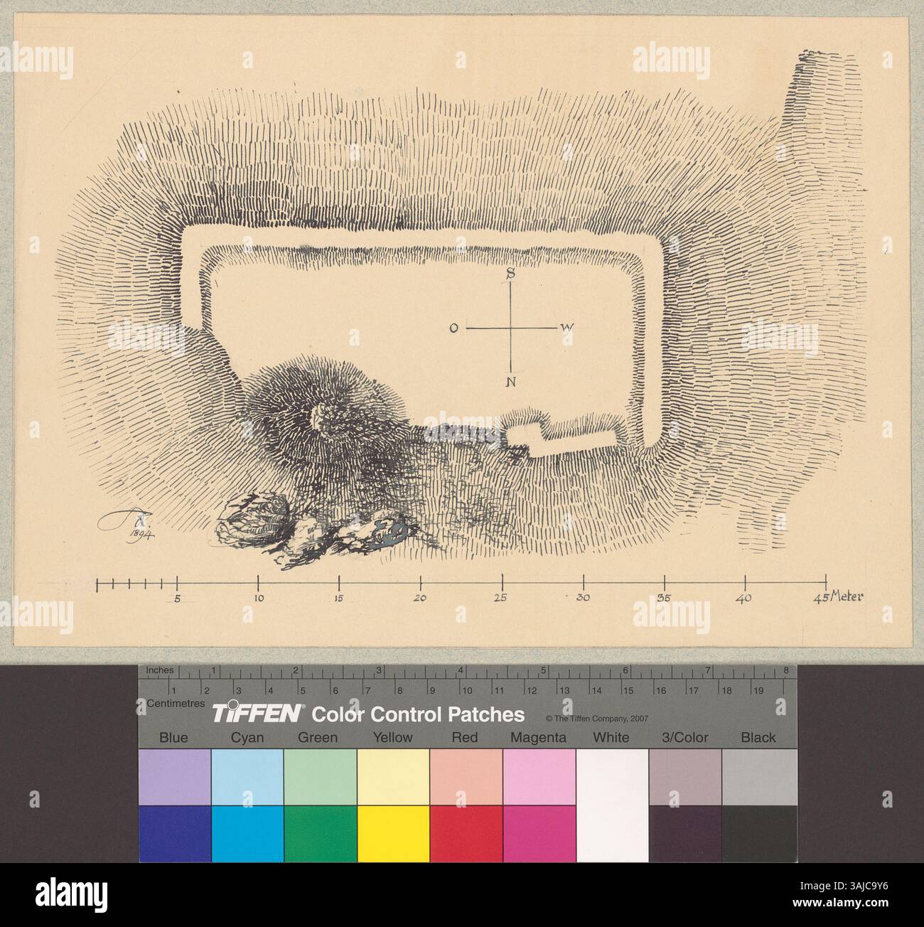 A detailed floor plan of the Heidelberg Castle ruins located in ...