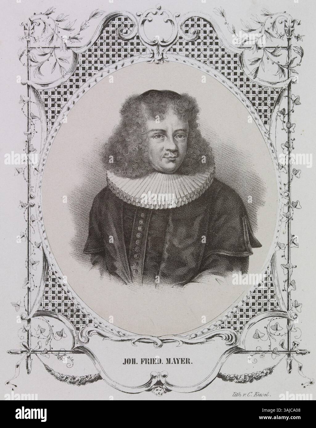 Another portrait of Johann Friedrich Mayer, created by Conrad Kiesel ...