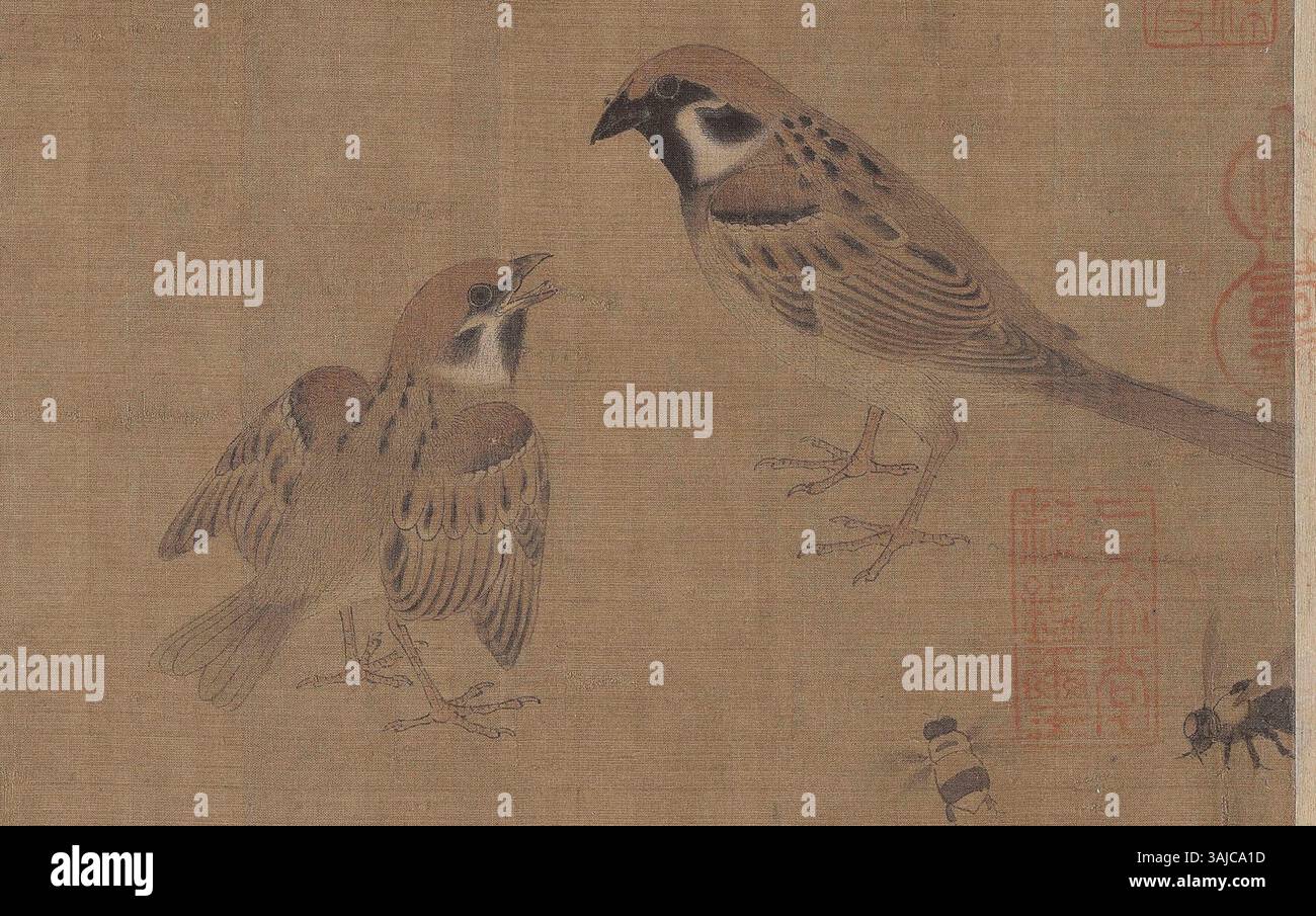 Huang Quan's 10th-century painting, Xie Sheng Zhen Qiu Tu, depicts tree ...