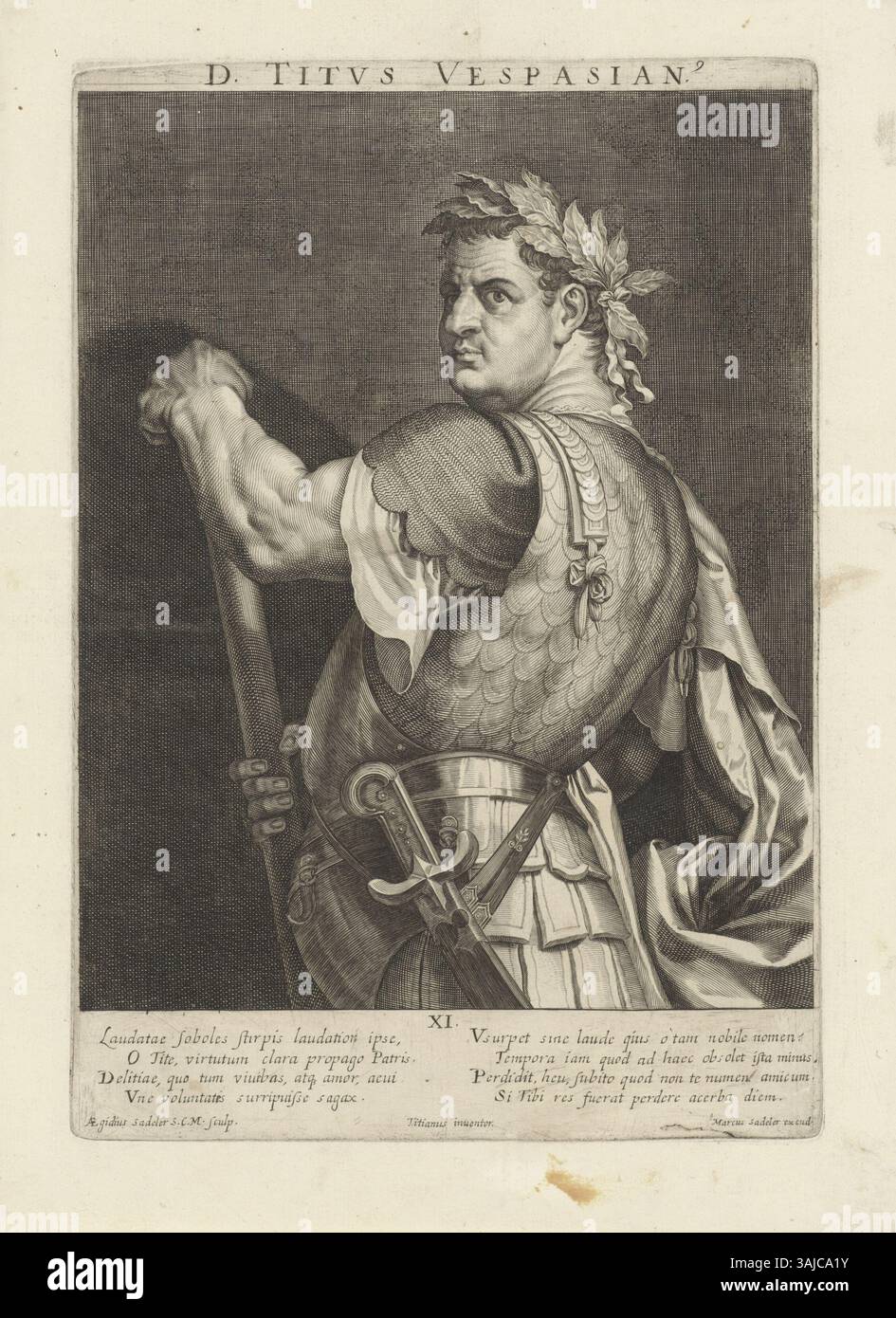 This engraving by Aegidius Sadeler, created between 1597 and 1629 ...