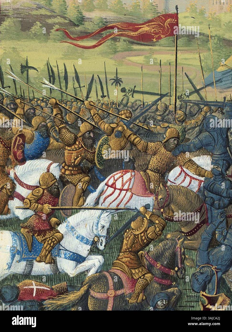 This 15th-century illustration depicts the Zengid cavalry under Nur ad ...