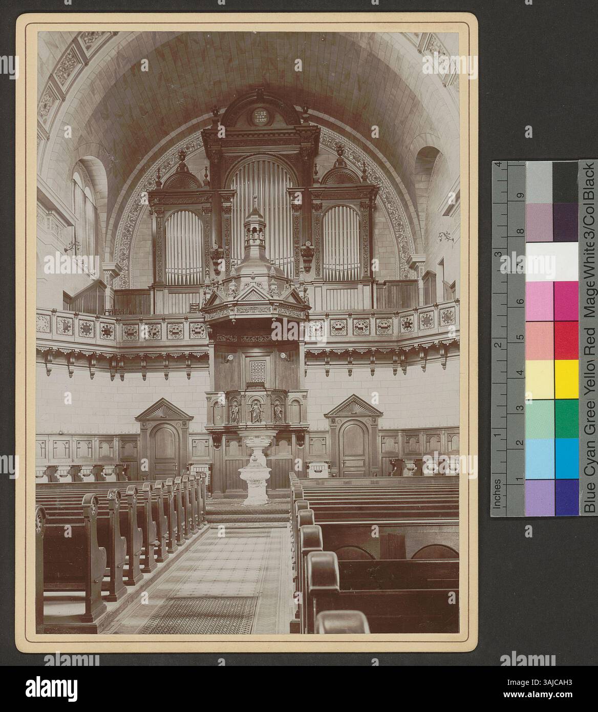 This 1894 photograph by Robert Breitinger shows the new interior of the ...