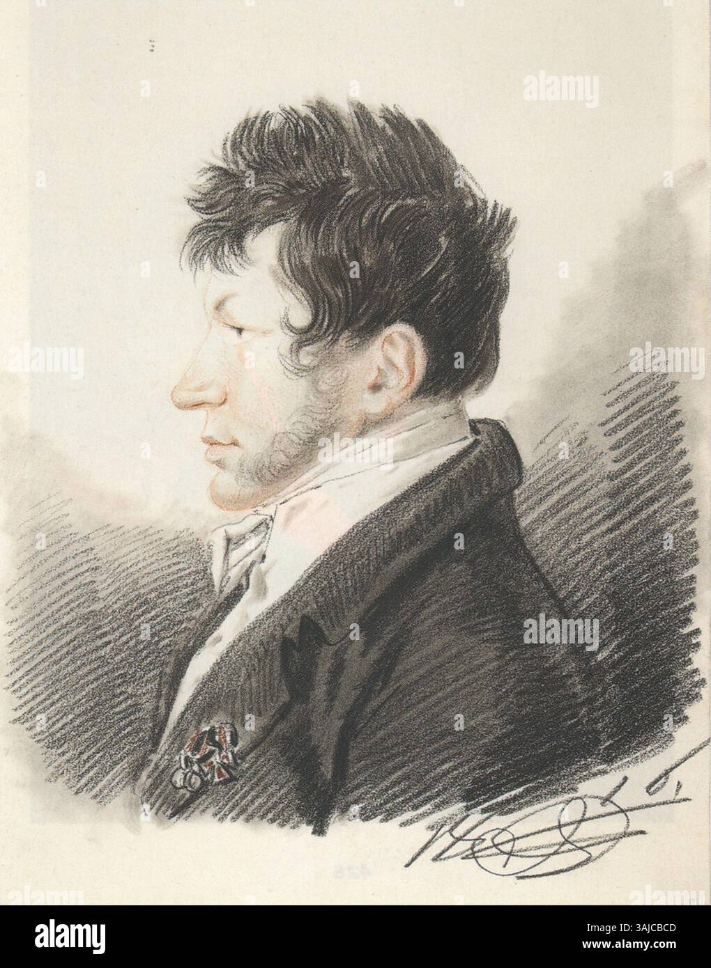 This 1816 portrait of Alexey Romanovich Tomilov, painted by A. Orlovskiy, depicts the Russian ...