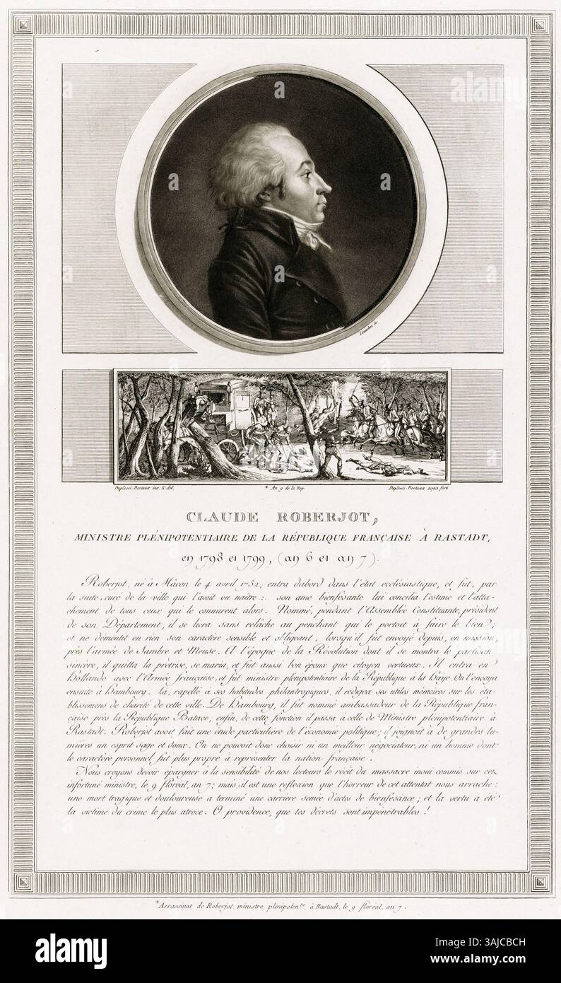 This portrait of Claude Roberjot, created by Charles François Gabriel ...