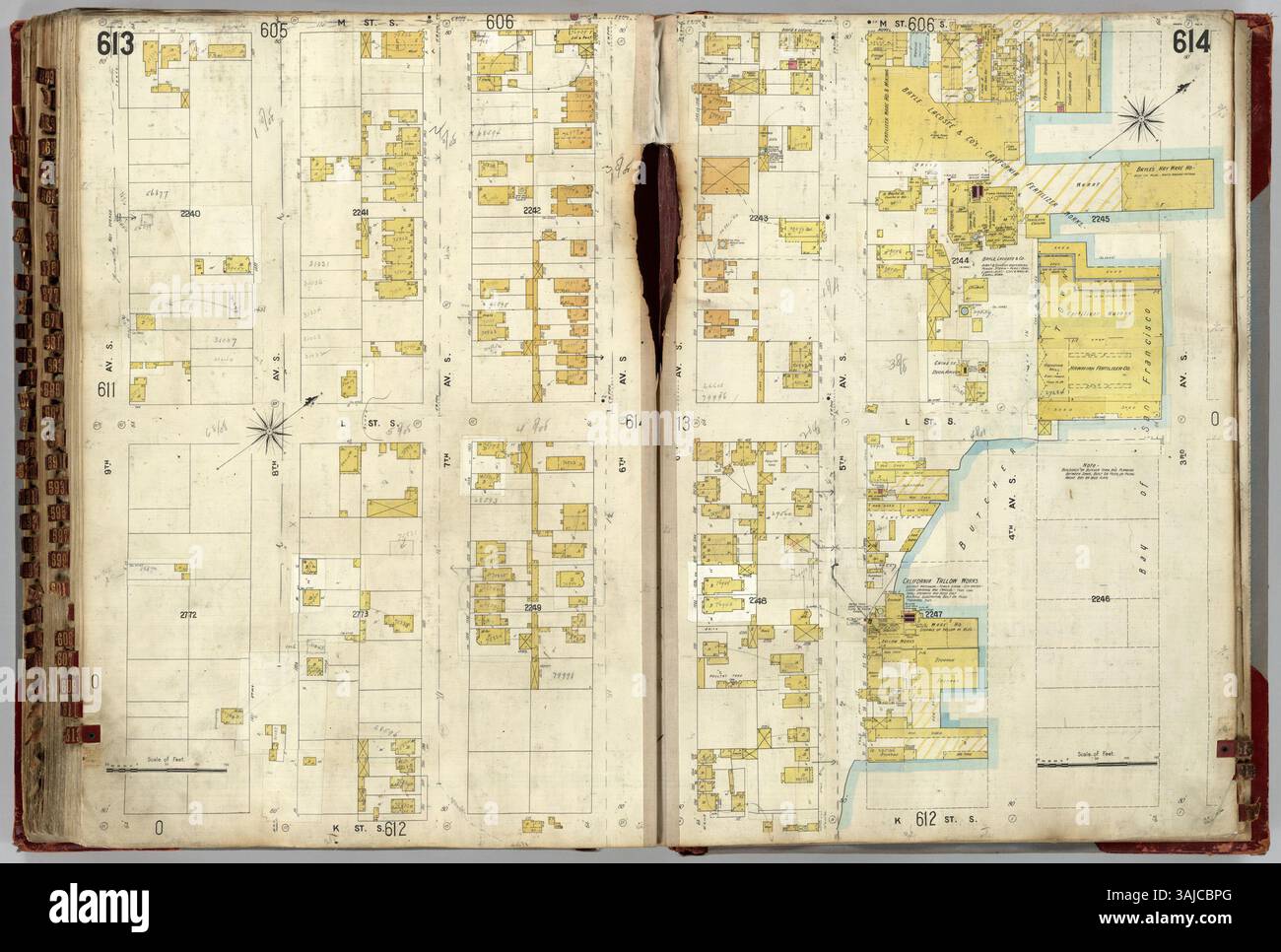This 1905 San Francisco Sanborn Insurance Map Atlas includes detailed ...