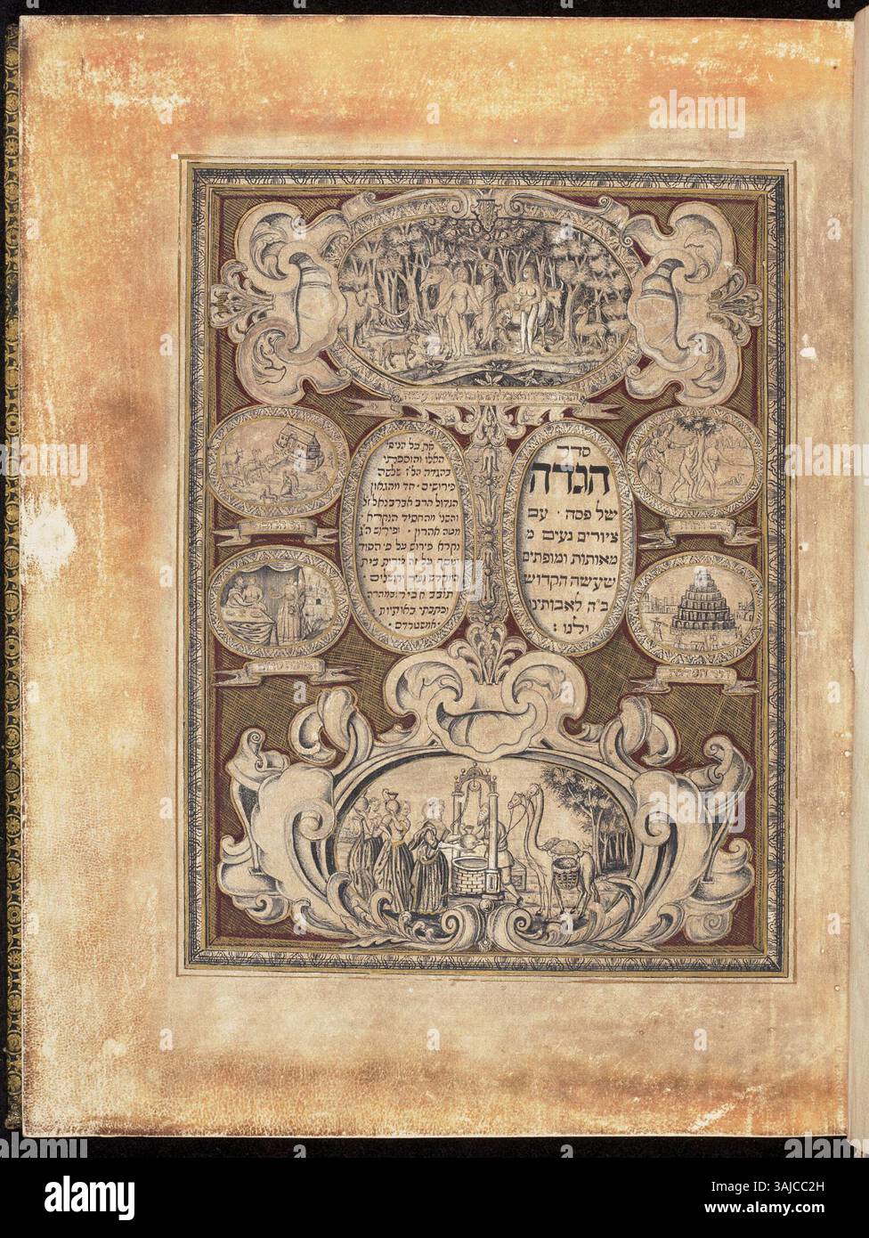 The Rylands Leipnik Haggadah, copied and decorated by Joseph ben David ...