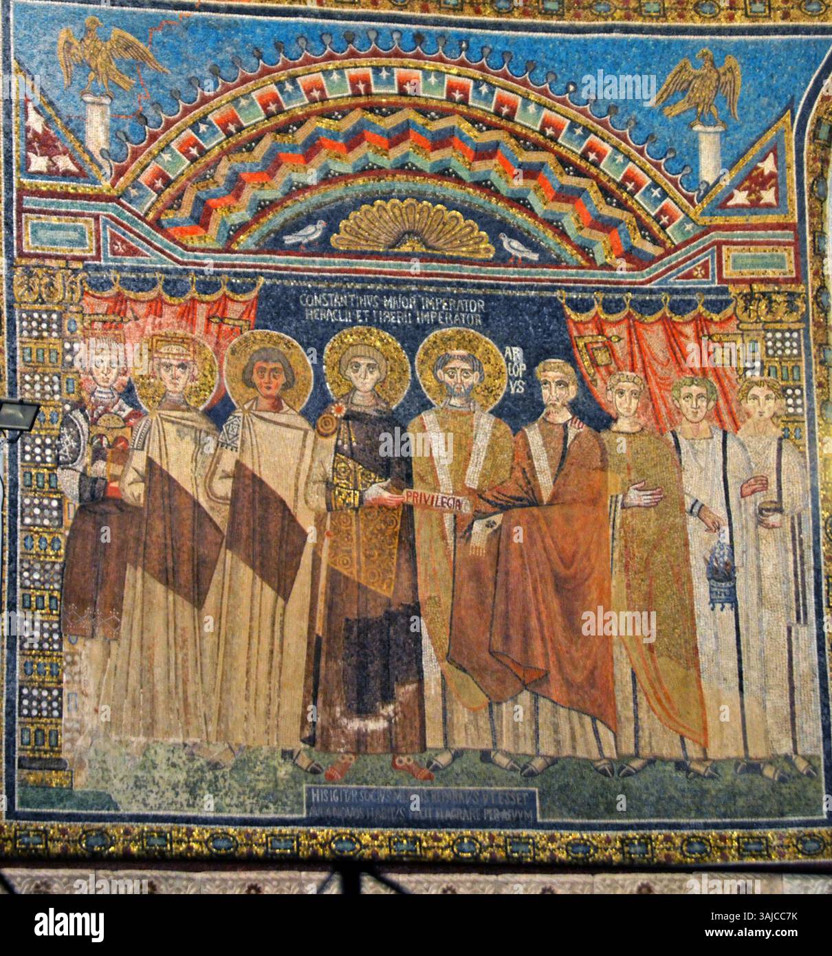 This 7th-century Byzantine mosaic, located at Sant'Apollinare in Classe ...