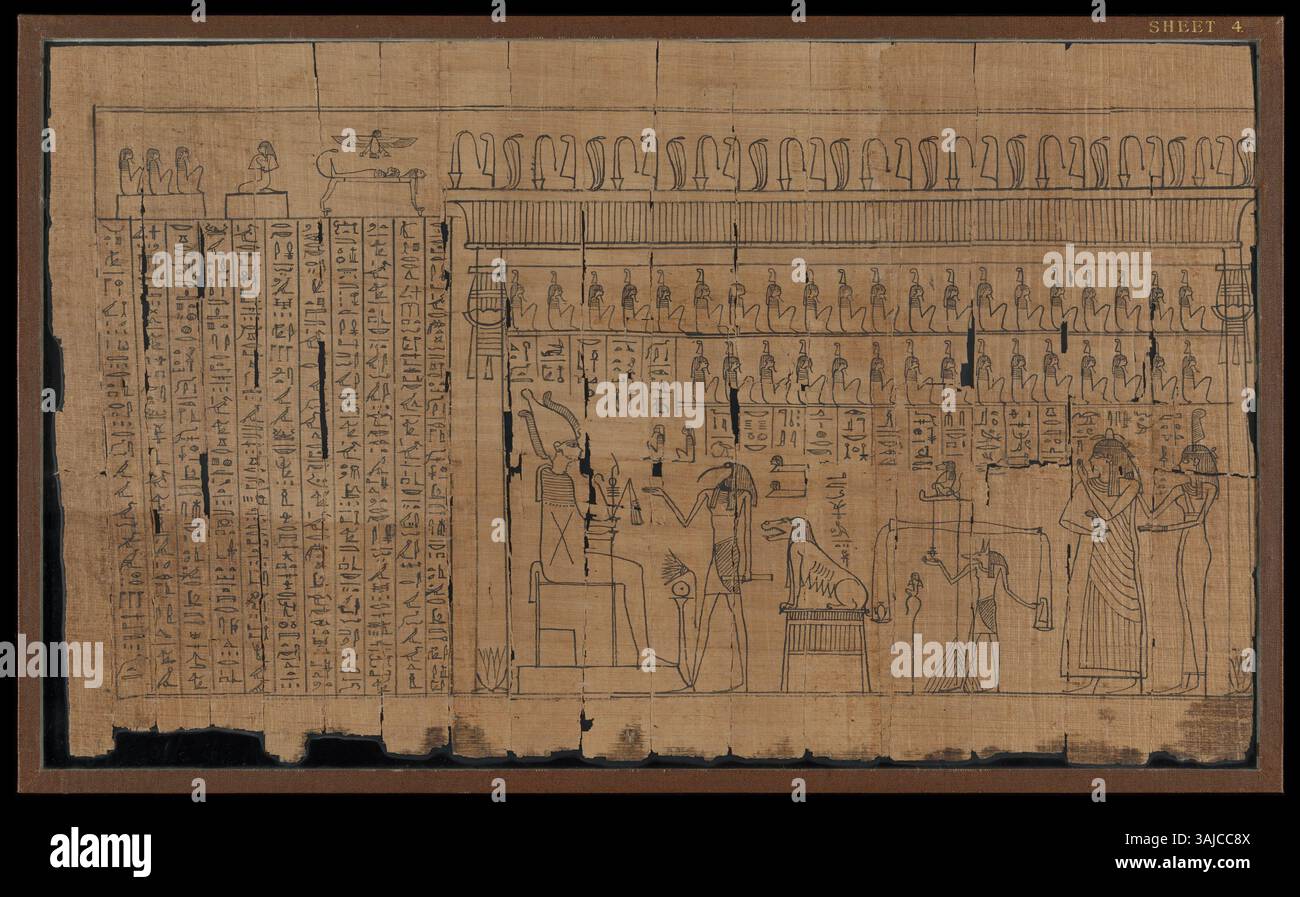 The 'Judgement of the Deceased' from the Book of the Dead of Lady ...