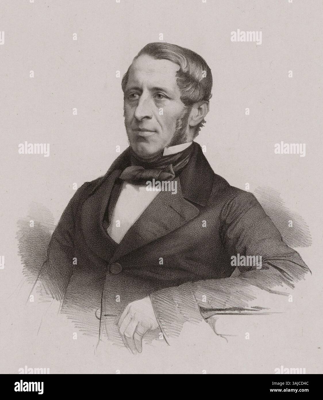 Portrait of J.F. Lembcke, a historical figure, from the Hamburg State ...