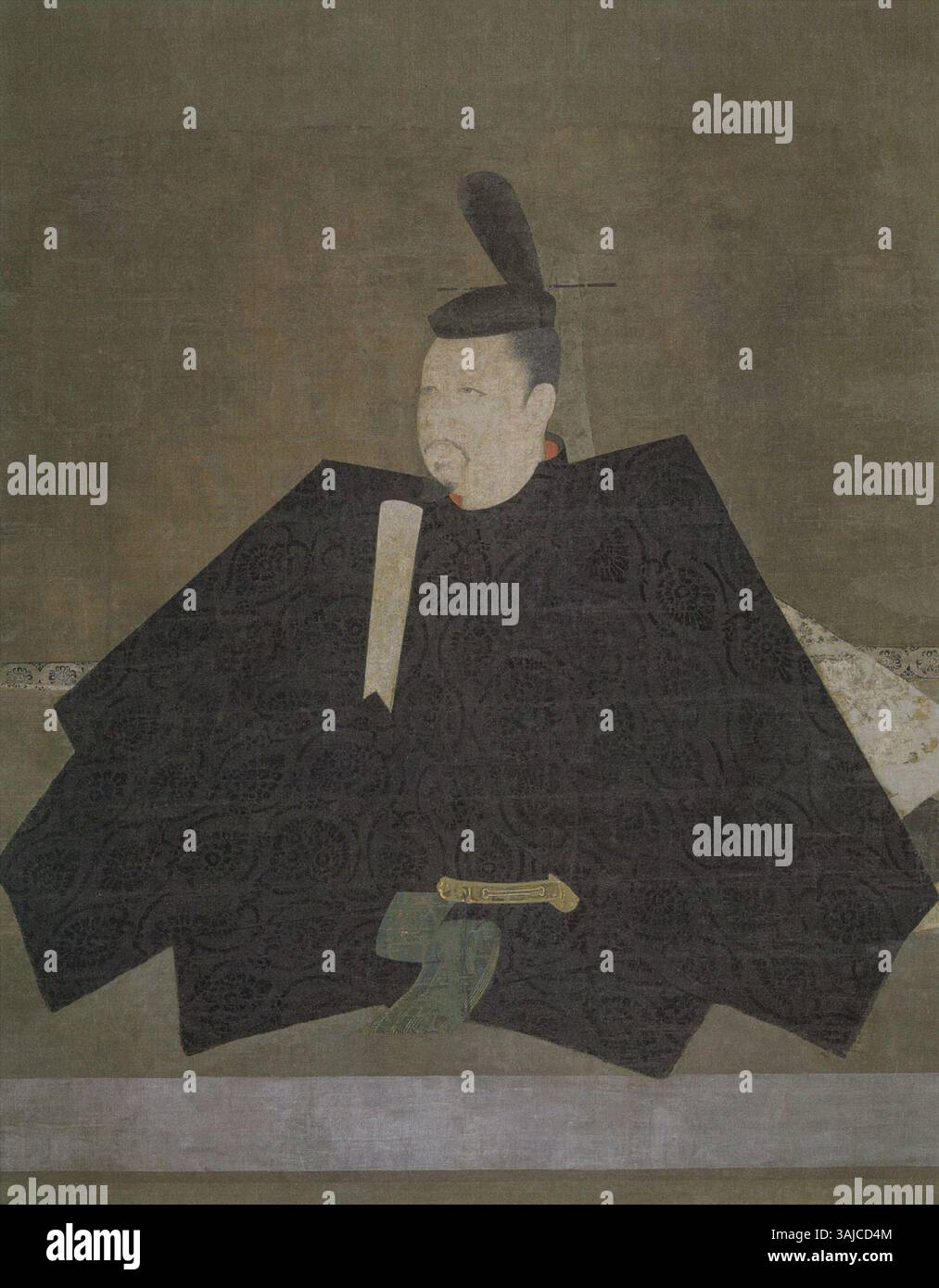 This color on silk painting from the Kamakura period is attributed to ...