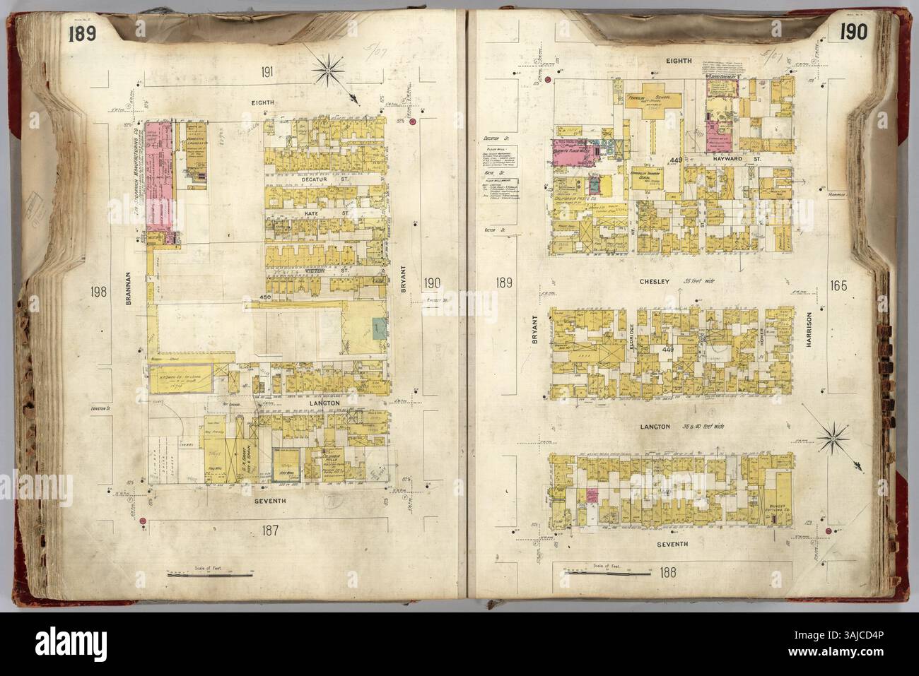 Published in 1905, this San Francisco Sanborn Insurance Map Atlas ...