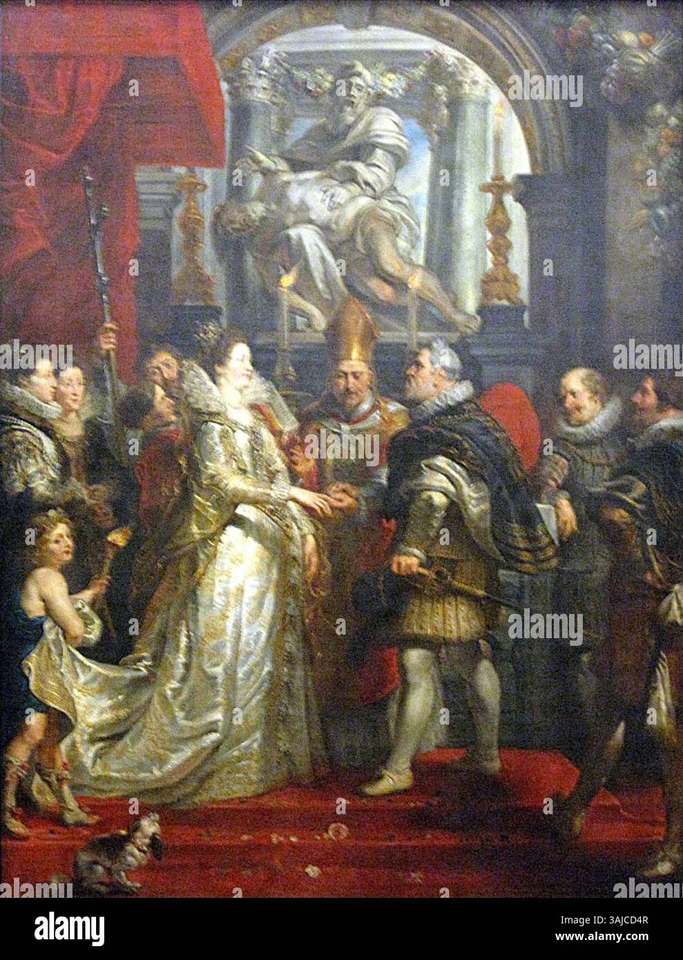 Another view of 'The Marriage by proxy of Maria de' Medici and Henri IV ...