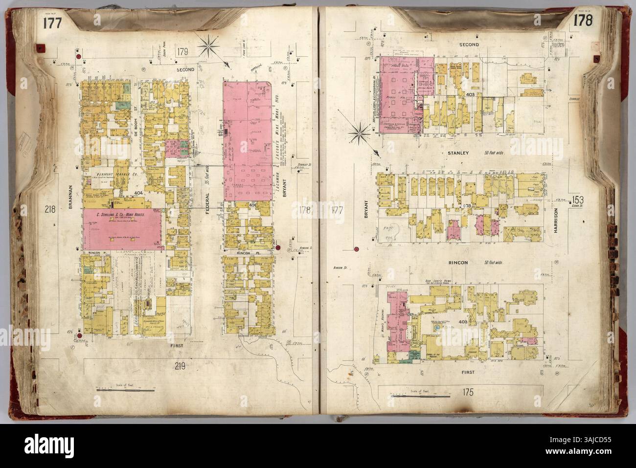 This San Francisco Sanborn Insurance Map Atlas, published by Sanborn ...