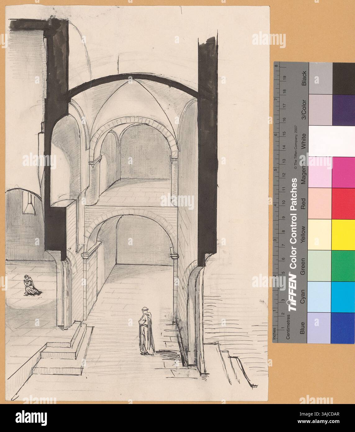 This image shows Johann Rudolf Rahn’s cross-section drawing of the ...
