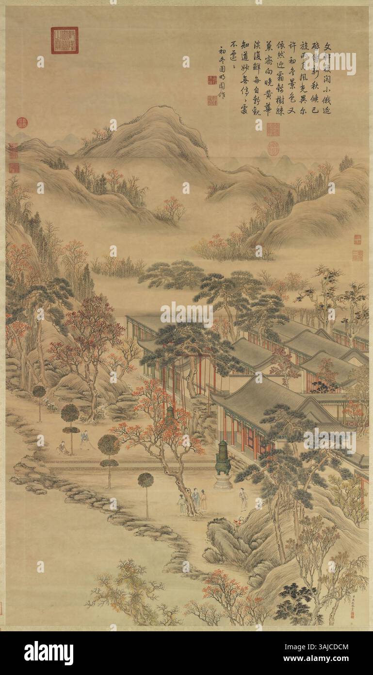 Zhou Kun's painting *Tuning Yingzhong* is a refined example of ...