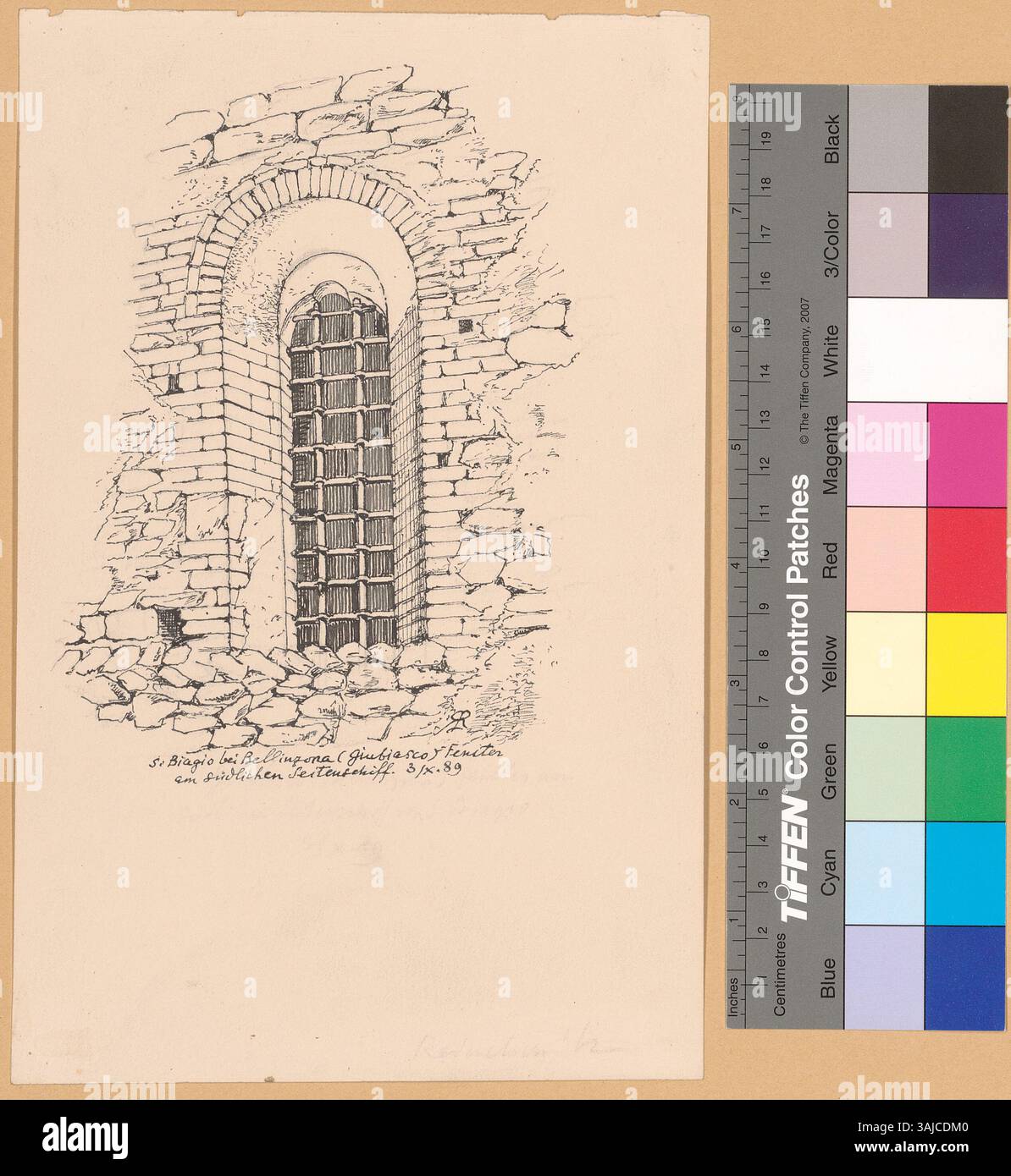 This image shows a window on the southern aisle of the Church of St ...