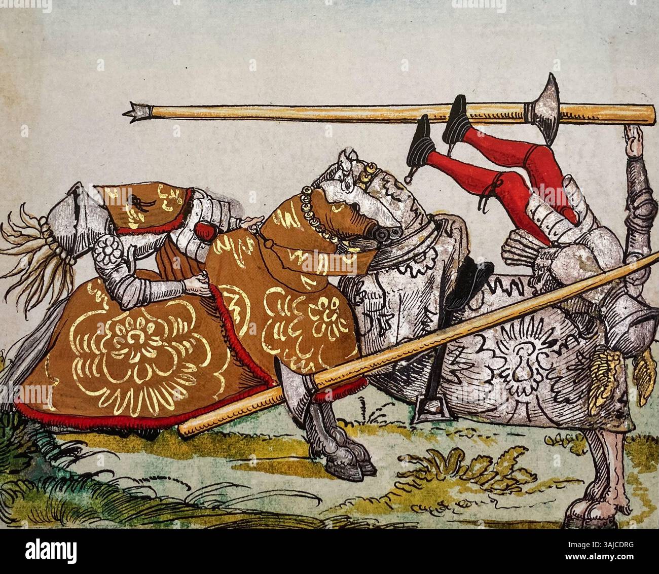 The miniature on folio 138 from the Freydal Tournament Book illustrates ...