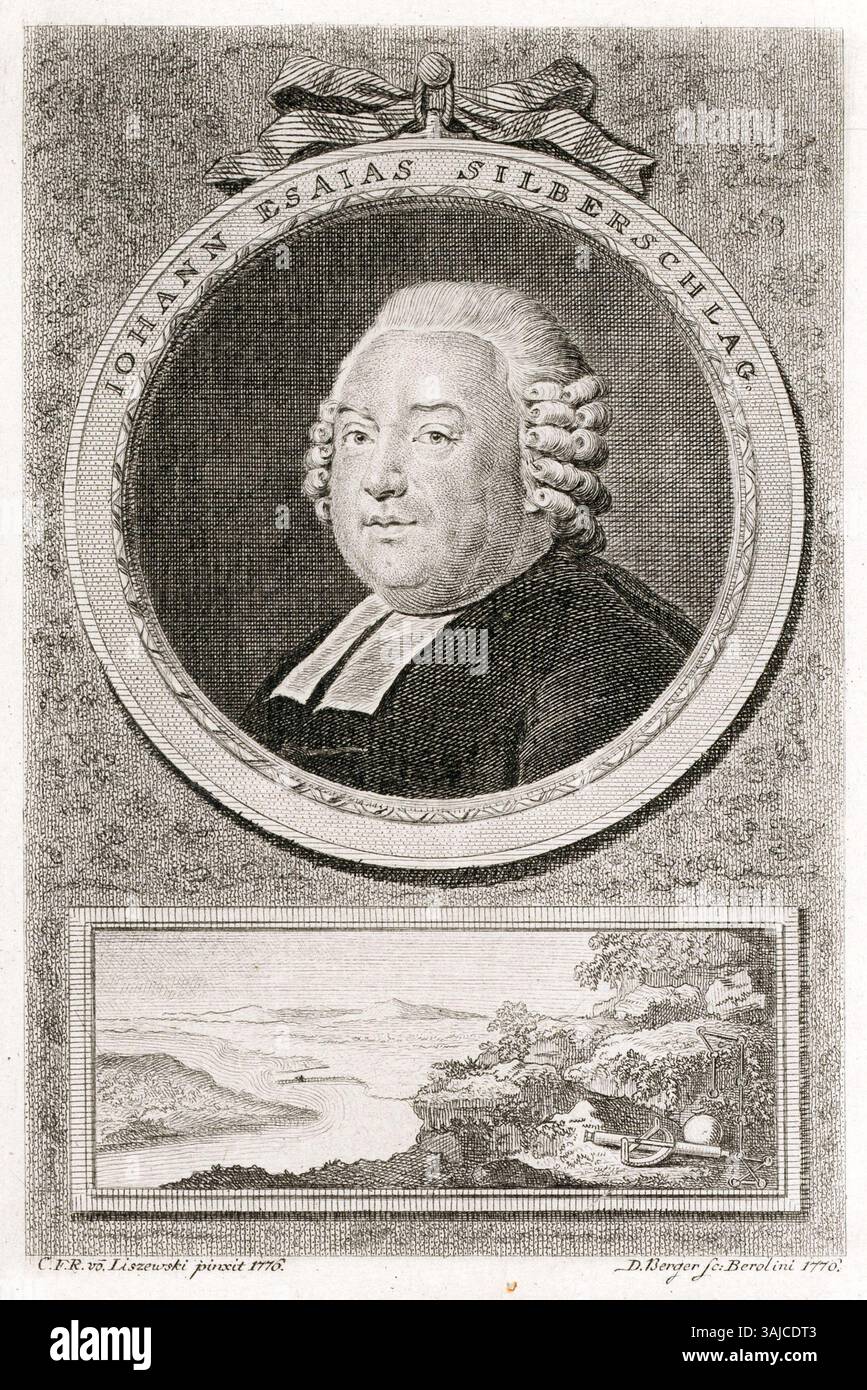 This 1776 copper engraving of Johann Esaias Silberschlag by Daniel ...