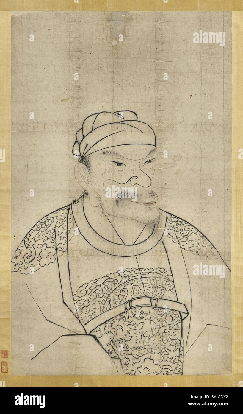 This portrait of the Hongwu Emperor from the Ming Dynasty (1368-1644 ...