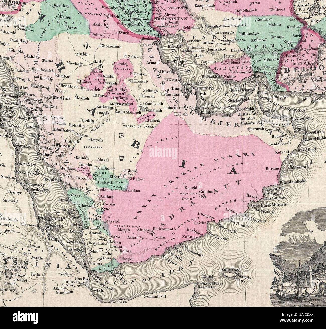 This 1866 map by Alvin Jewett Johnson provides a detailed view of ...