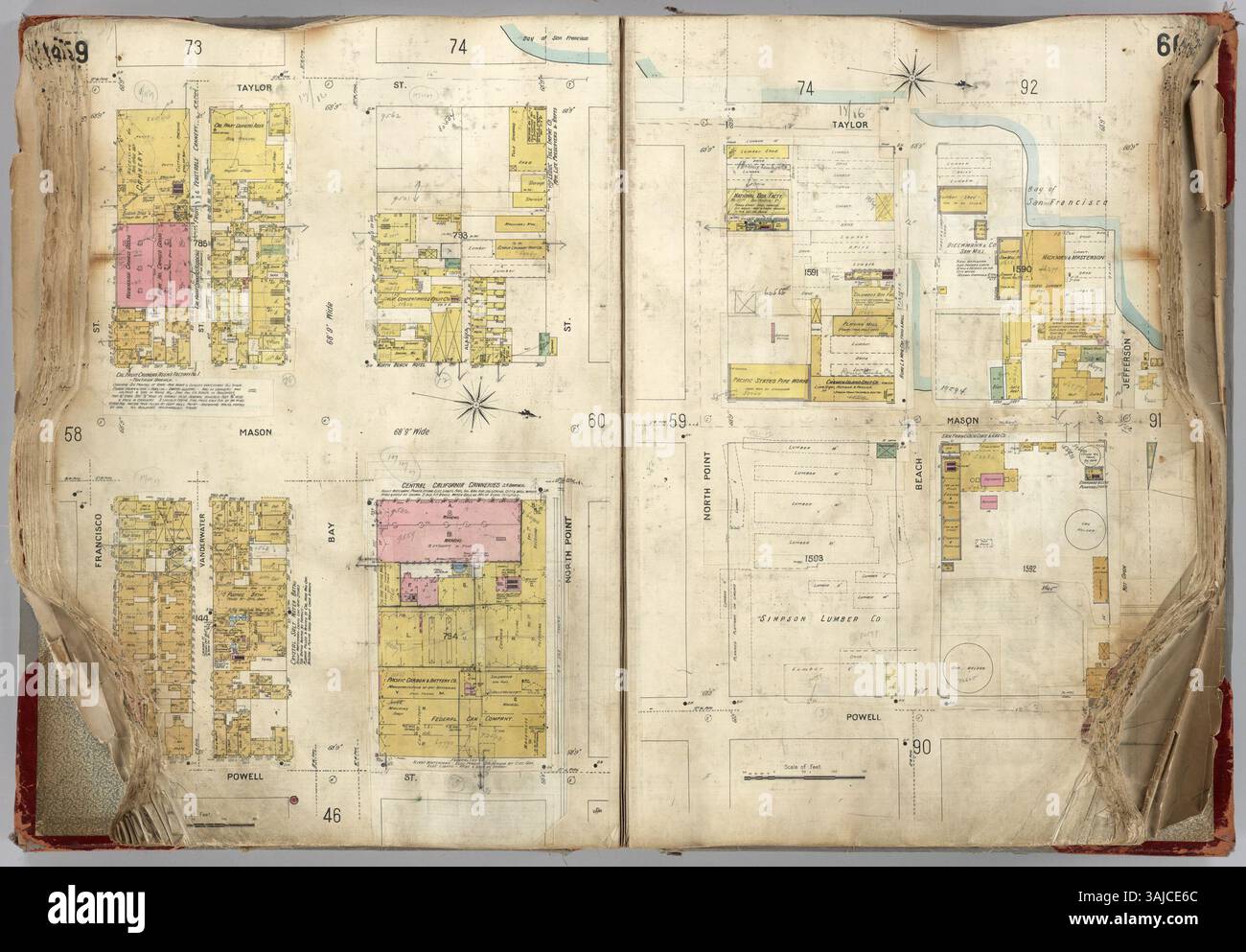 The San Francisco Sanborn Insurance Map Atlas, published in 1905 ...