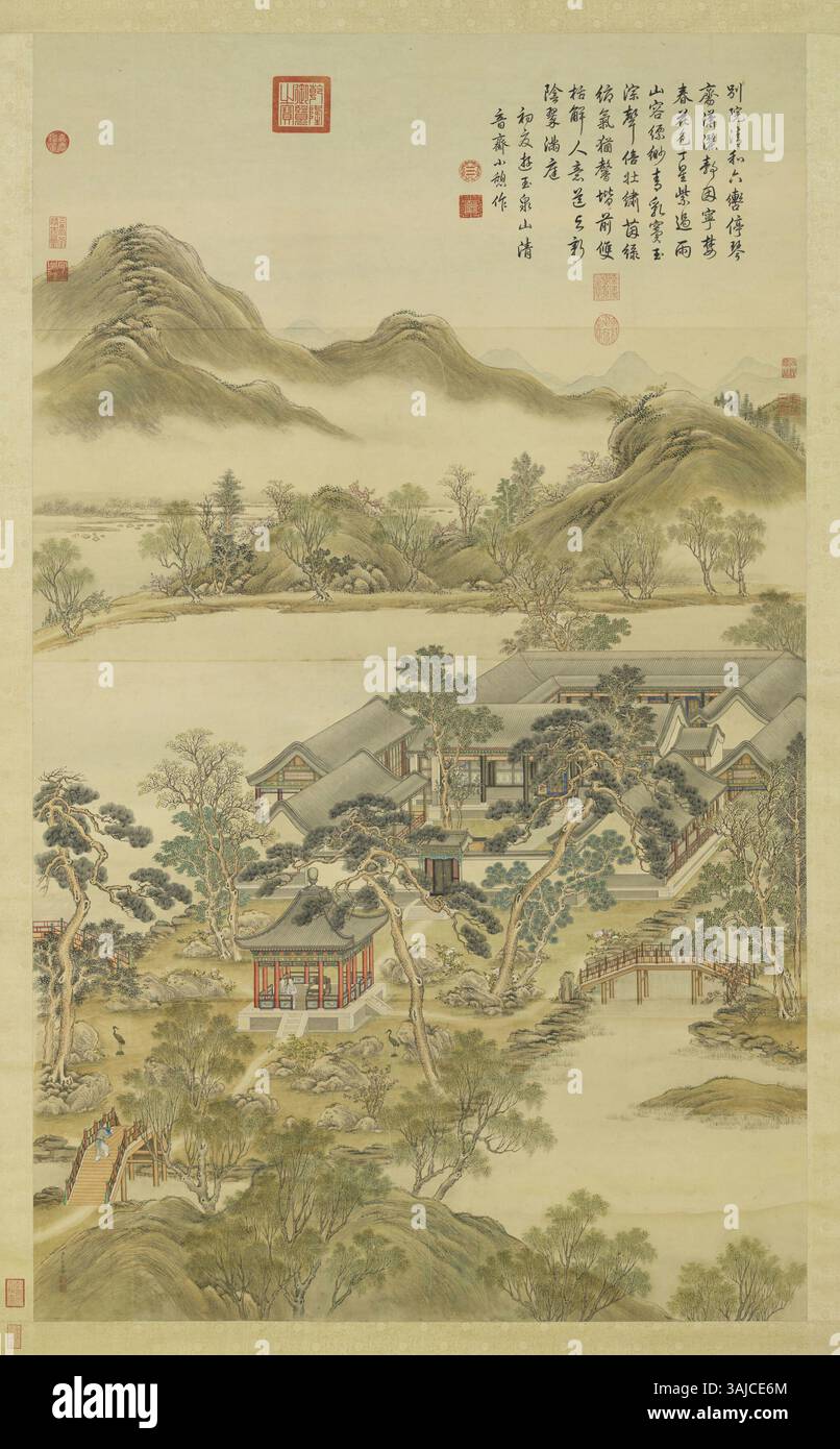 Shen Yuan’s 'Zhonglu of Pure Harmony' painting showcases a serene and ...