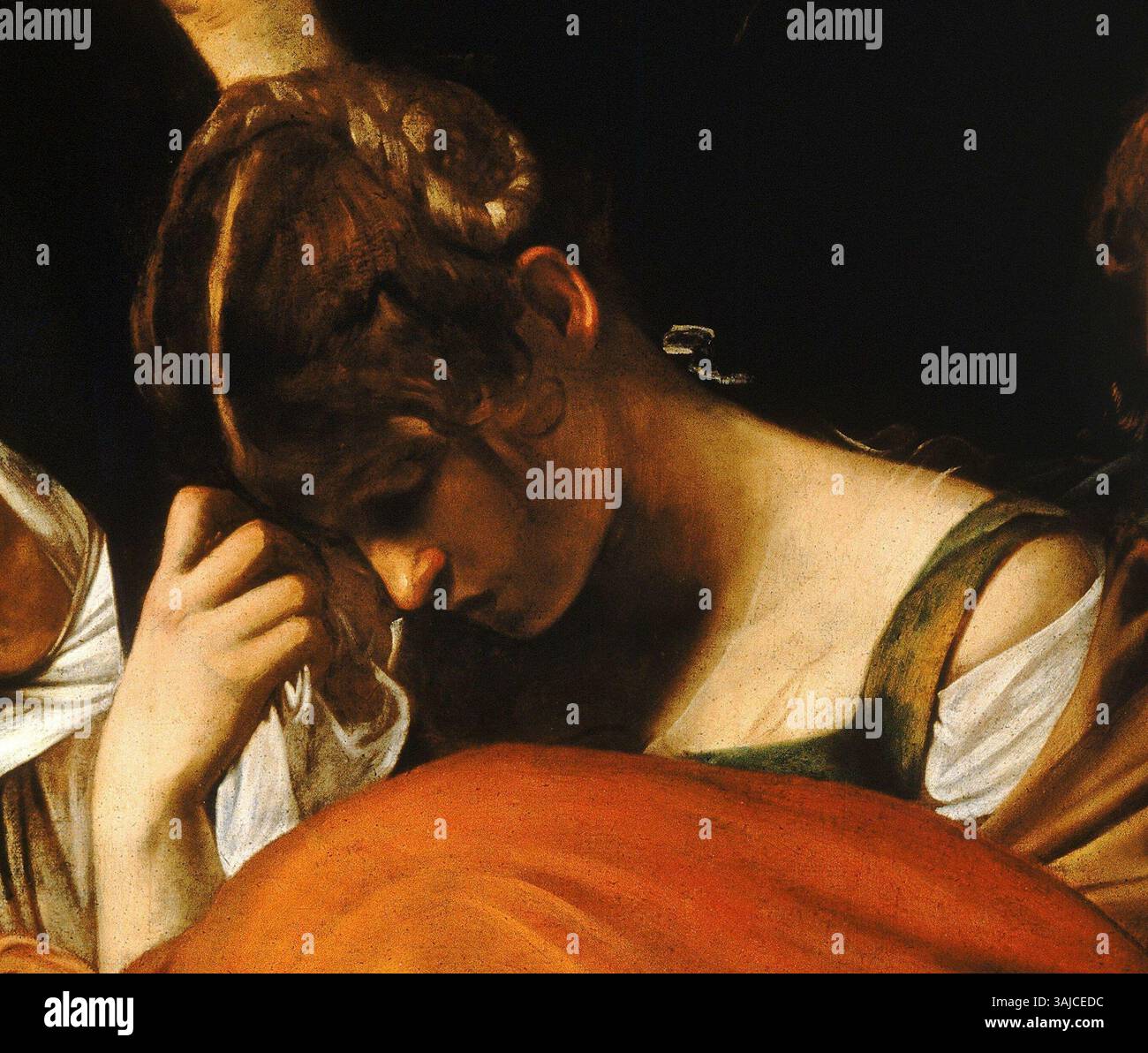 Caravaggio’s *Entombment of Christ* (1602-1604) depicts Christ’s burial ...