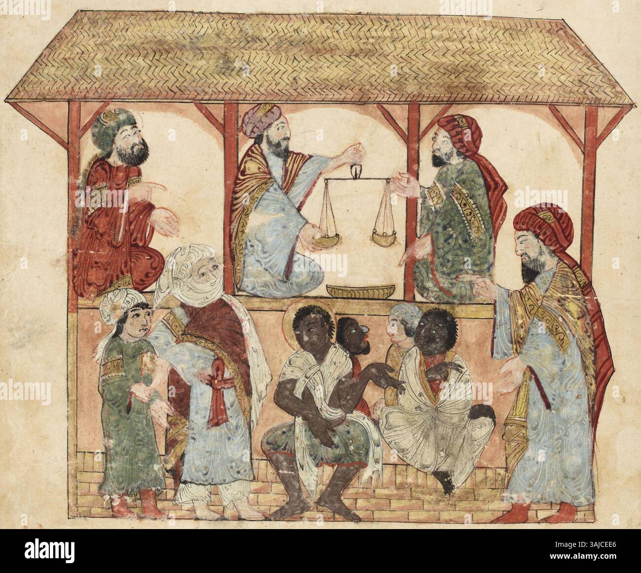 This artwork from the 12th century, associated with the region of Yemen ...